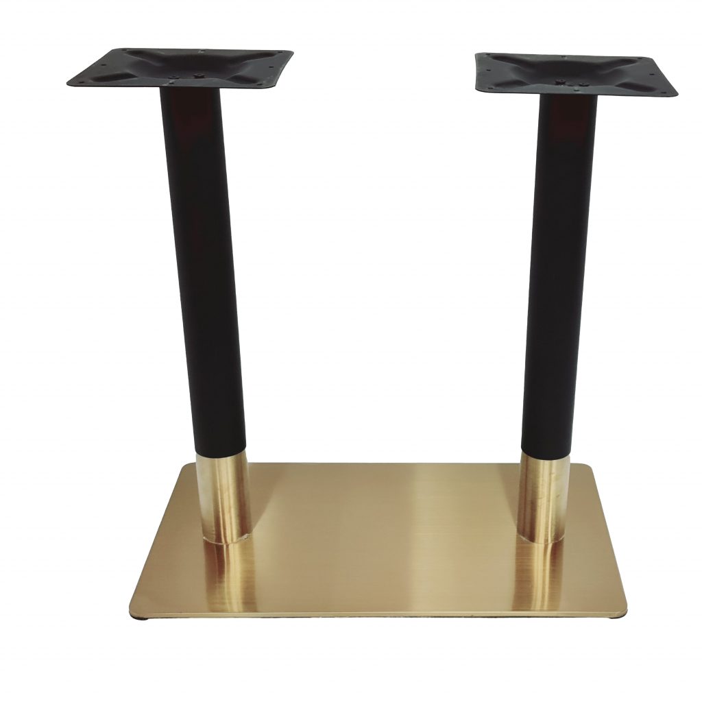 Cast Iron Table Legs - Black & Gold - Pexlz