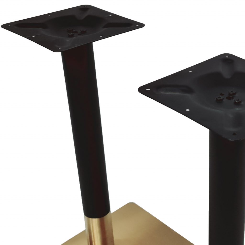 Cast Iron Table Legs - Black & Gold - Pexlz