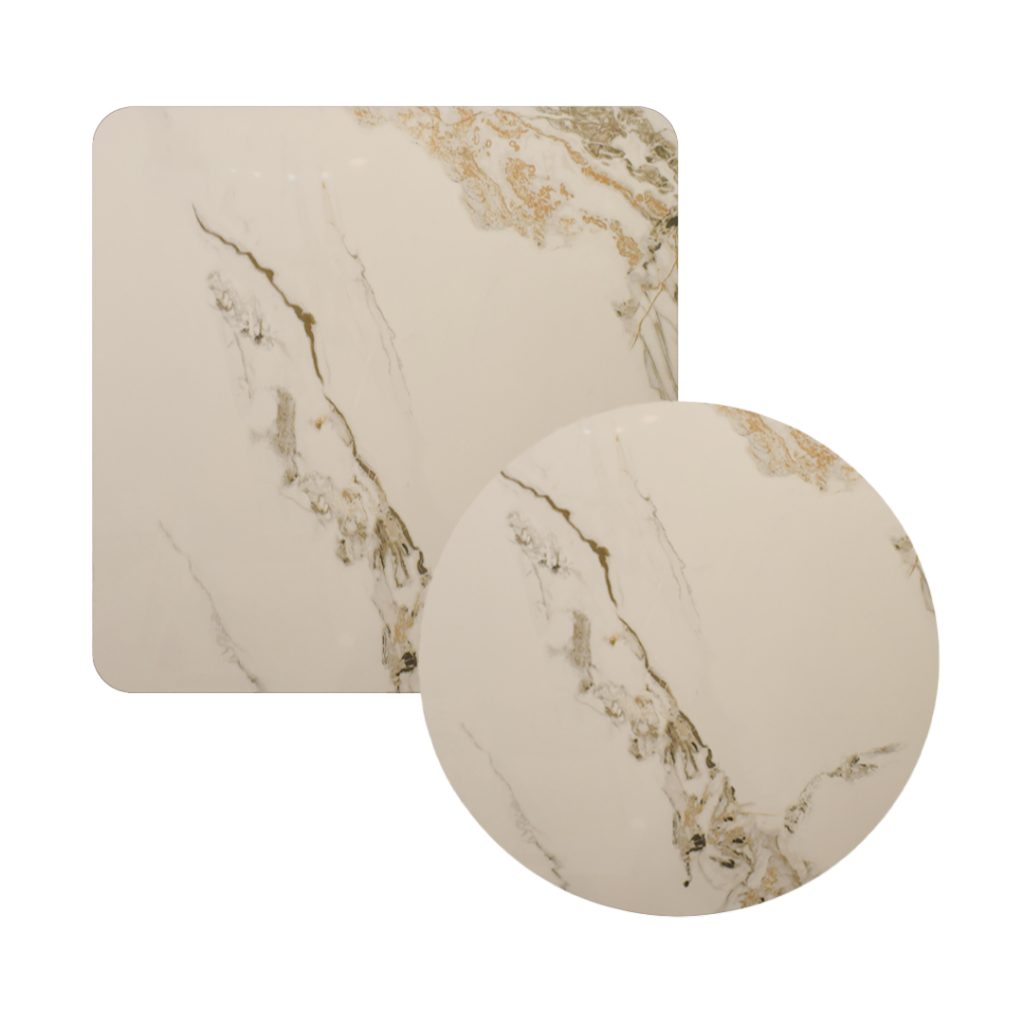 Wheat Marble Table Top - Engineered Marble for long lasting.